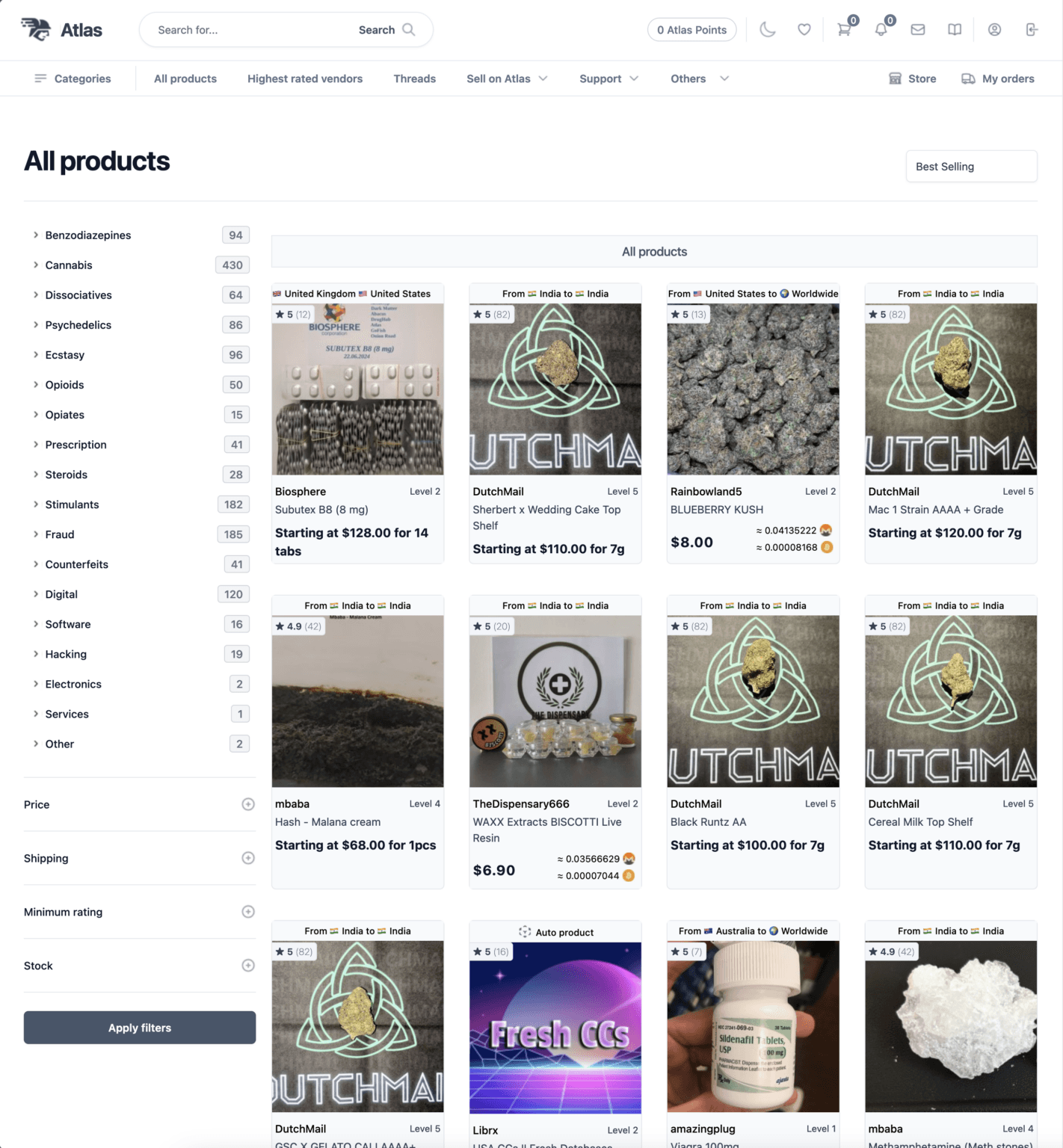 Atlas Market - h25.io